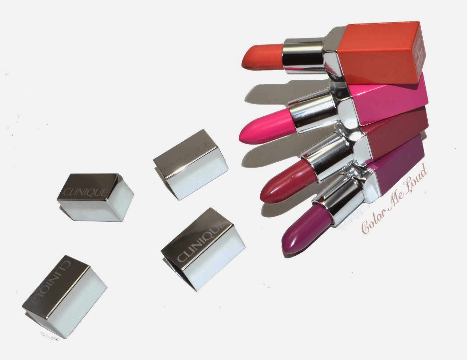 Clinique Pop Lip Color + Primer, Wow Pop, Grape Pop, Plum Pop & Melon ...