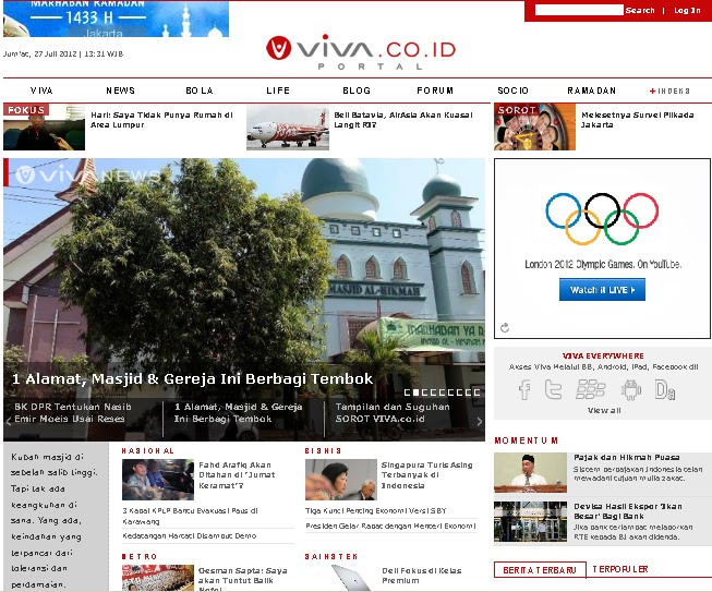 [Viva.co.id] Tampilan Baru Menyegarkan Bikin Semangat - Dunia-Spasi