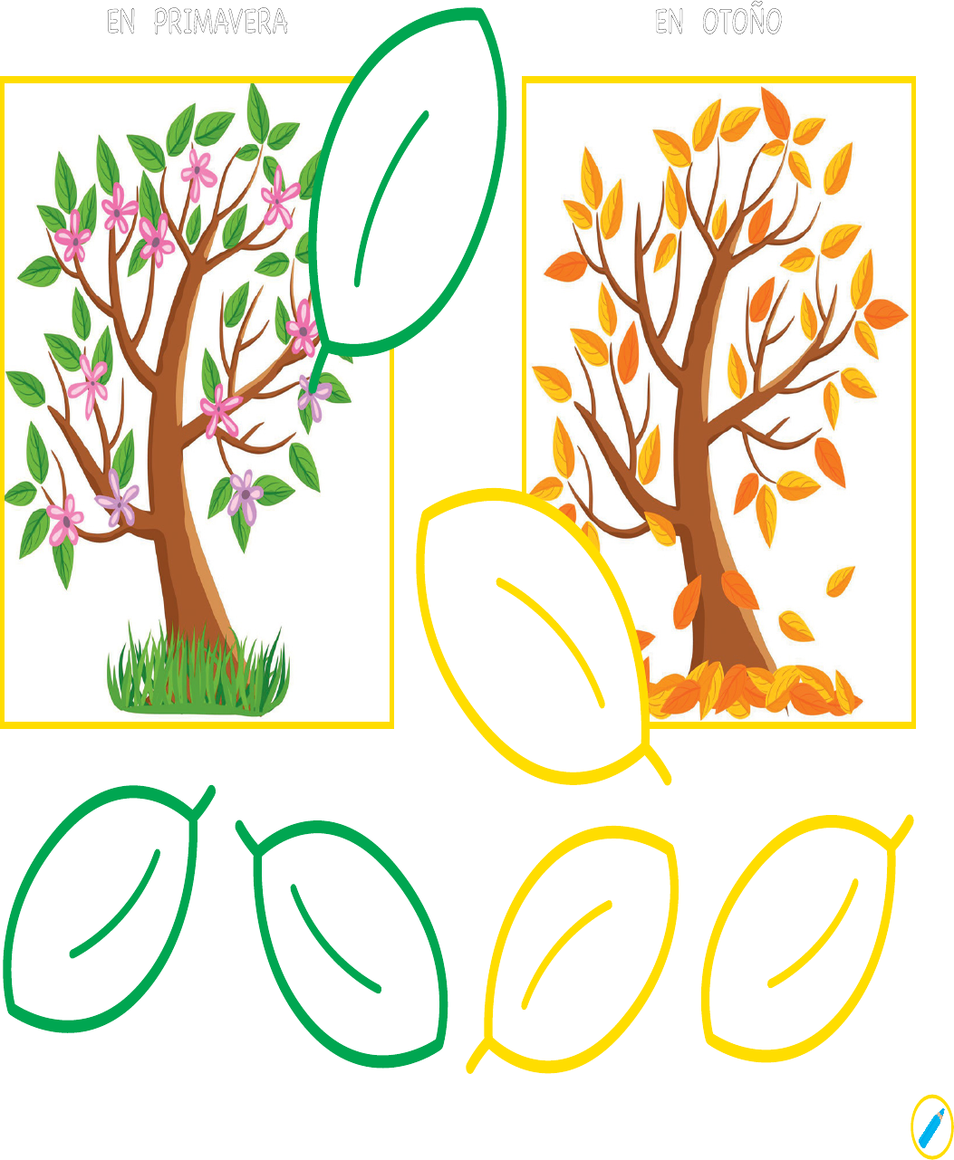 Arias Montano Infantil: ÁRBOL PRIMAVERA-ÁRBOL OTOÑO