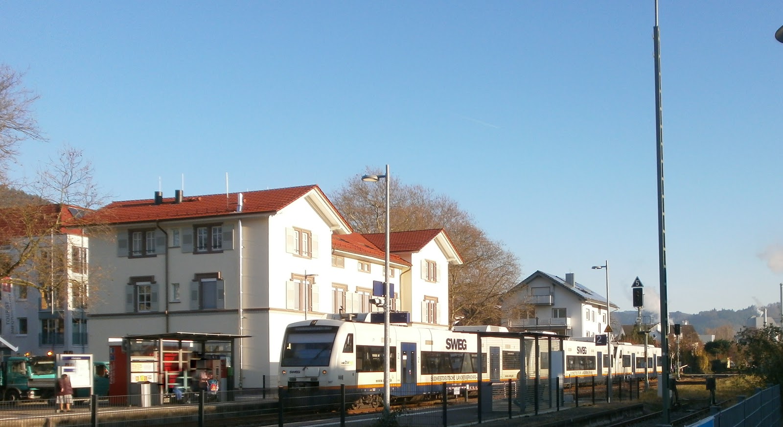 Der Schwarzwald und seine Natur: Der Bahnhof Oberkirch an der Renchtalbahn
