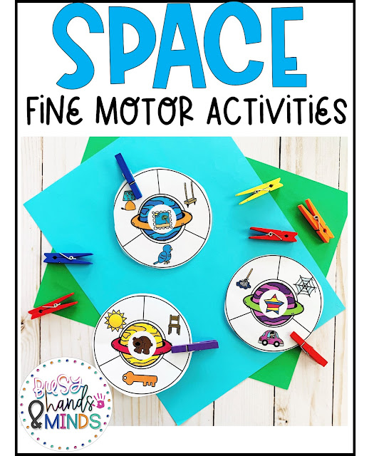Space Fine Motor Activities for Preschool | Busy Hands and Minds