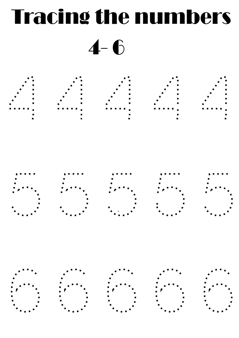 EARLY EDUCATION : number tracing free