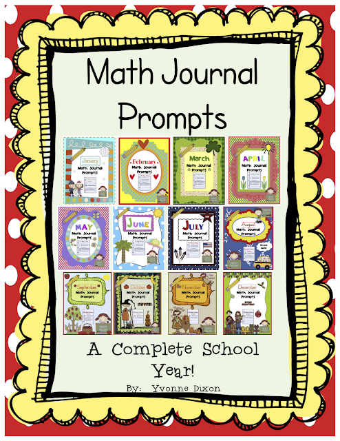 Sassy in Second: Math Journal Prompts- A Complete School Year!