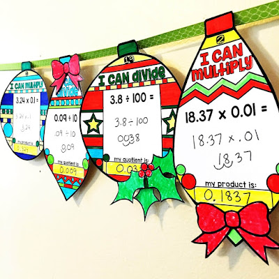 Scaffolded Math and Science: Christmas Math Pennants