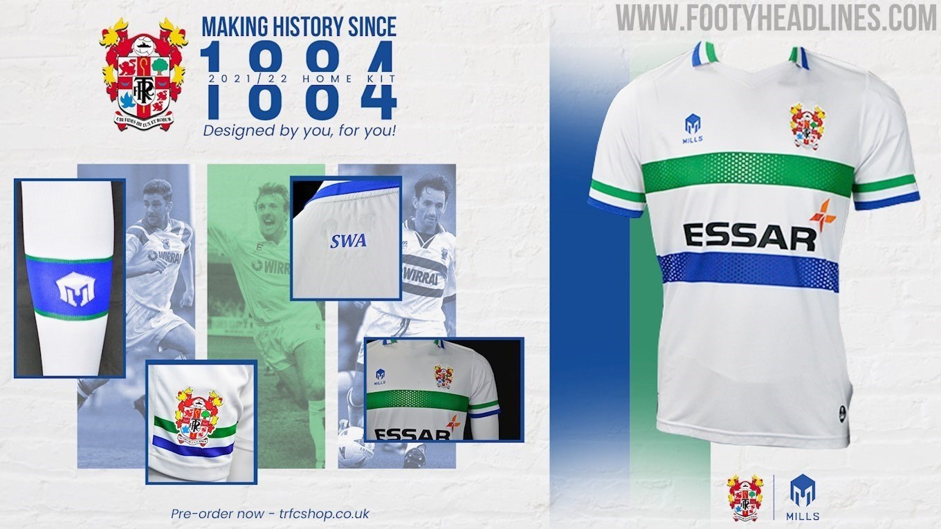 Tranmere Rovers 21-22 Home Kit Released - Footy Headlines