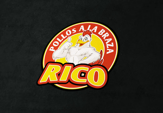 Logo Pollos Rico - Logo Maker Mania