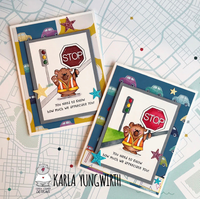 Karla Yungwirth Designs: Crossing Guard Thank You Cards!