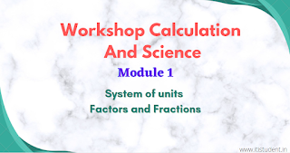 Workshop Calculation and Science | Semester 1| Module 1