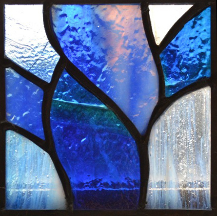 My Creativity Engine: Blue Stained Glass Panels