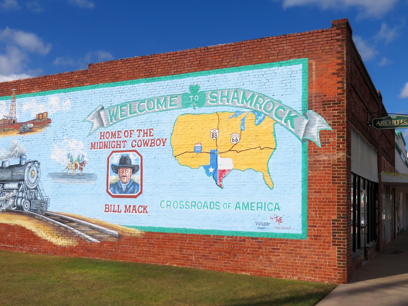 Geographically Yours Welcome: Shamrock, Texas