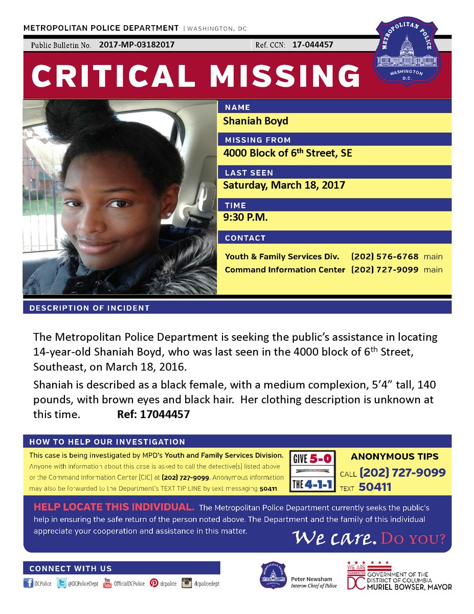 AFRICAN AMERICAN REPORTS: Missing Black Teens in Washington D. C.