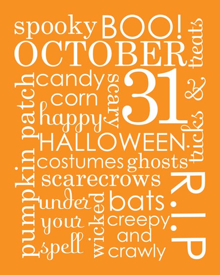 all things simple: Halloween word art printable update