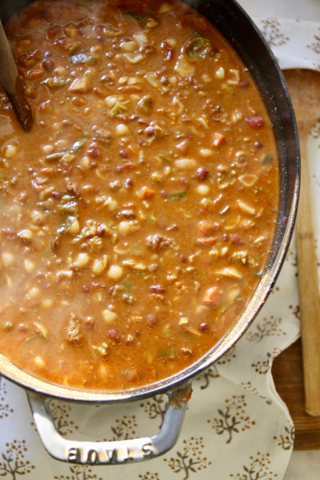 Jenny Steffens Hobick: Chili Mac Soup with Hidden Secret Vegetables