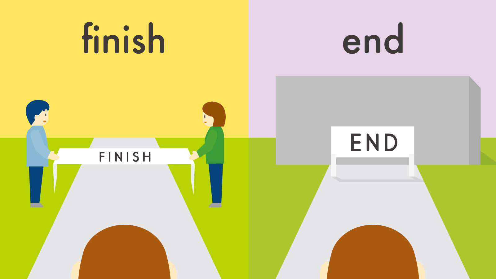 finish と end の違いとは？
