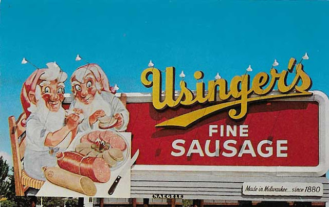 *Postcard Gems: Usinger Sausage Billboard