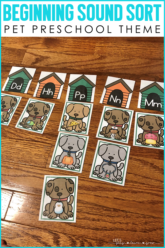 Pet Themed Preschool Activities | Lets Play.Learn.Grow