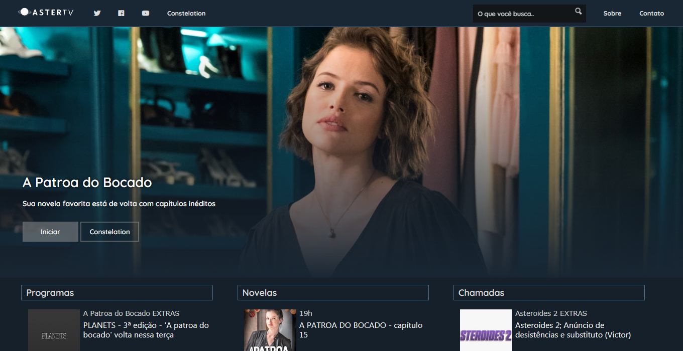 Aster ganha novo visual para nova fase da emissora - Rajax