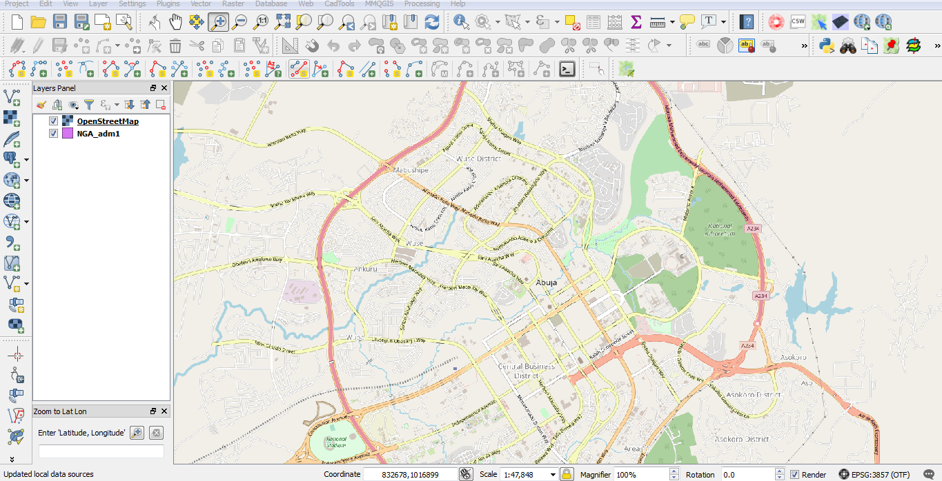 Geospatial Solutions Expert: Convert OpenStreetMap of Abuja in Raster ... Geospatial Solutions Expert: Convert OpenStreetMap of Abuja in Raster ...