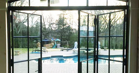 sliding loft partition | Antique Mirrored Furniture