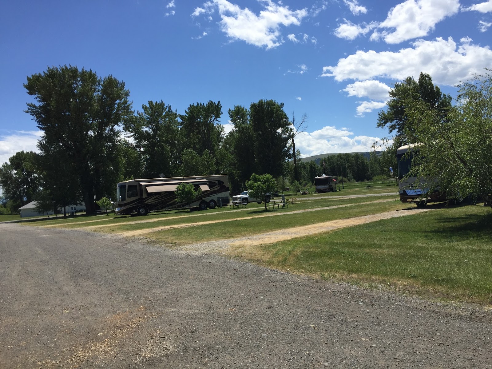 BLUE SKY AHEAD: Riverfront RV Park, Garrison, Montana