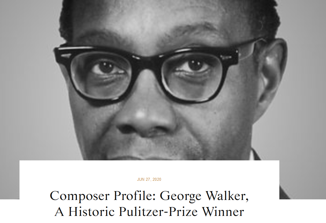 AfriClassical: OperaWire.com: Composer Profile: George Walker, A ...