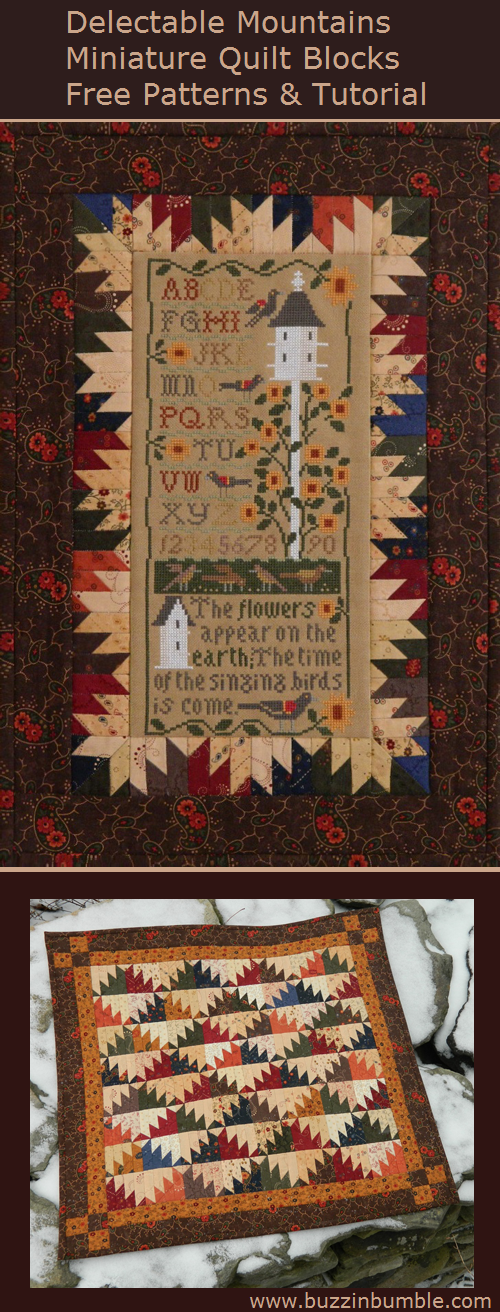 BuzzinBumble: Delectable Mountains - Paper Pieced Miniature Quilt ...