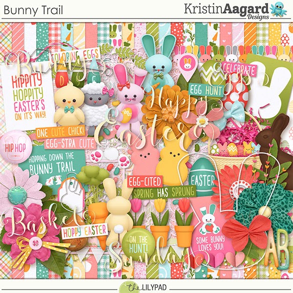 Digi Delights: Hopping Down the Bunny Trail - New Kit & Freebie!