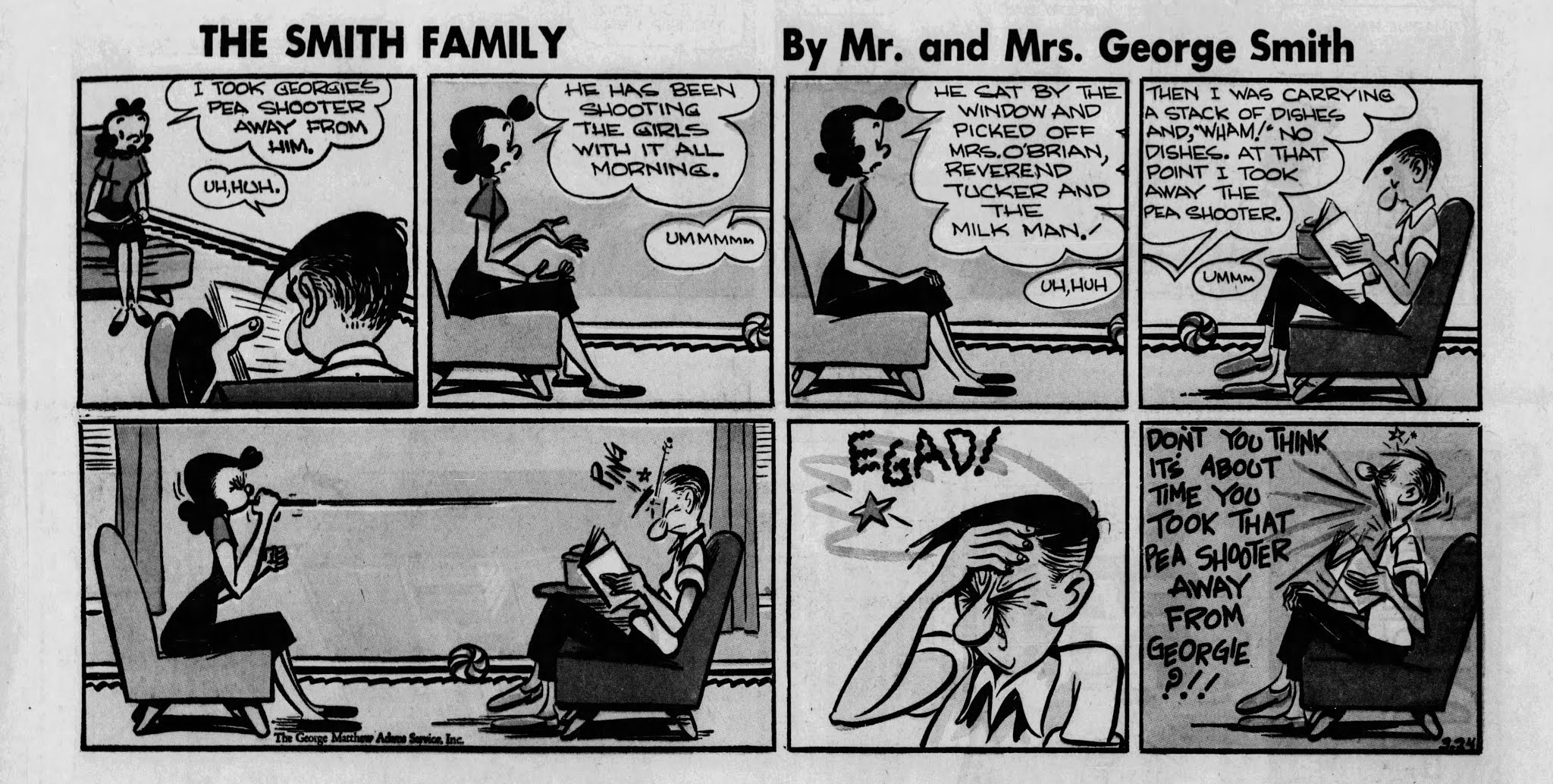 The Smith Strip & Cartoons: THE SMITH FAMILY DAILY. by Mr. and Mrs ...