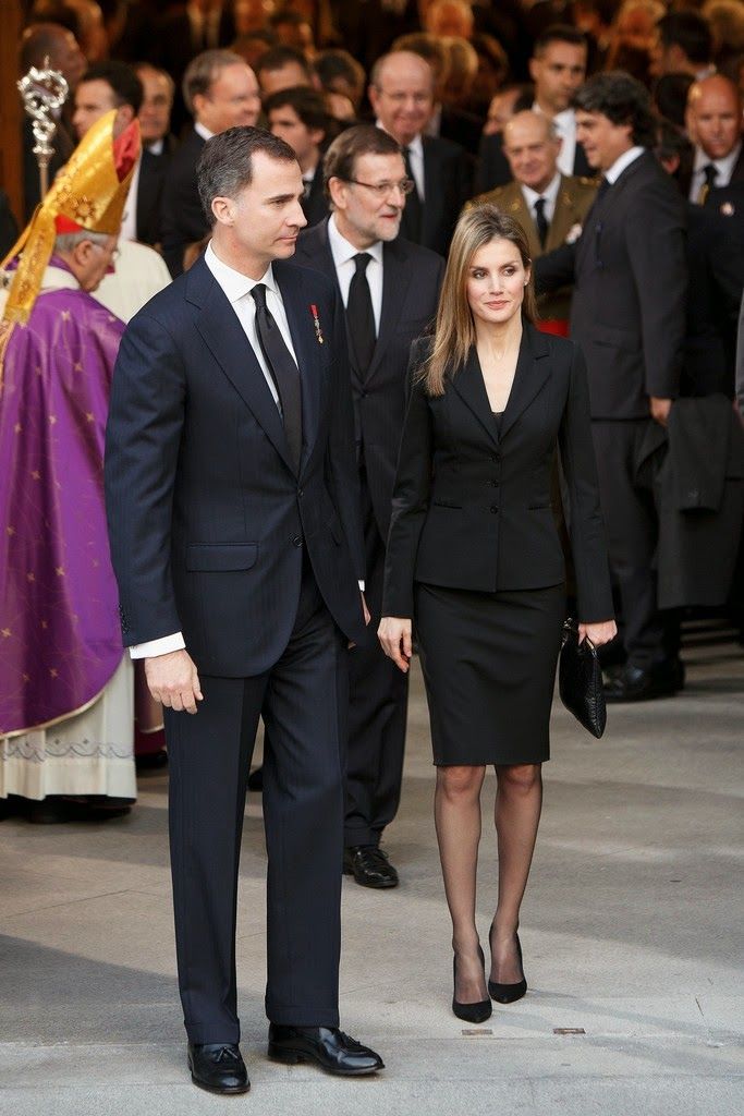 Spanish Royal Family attend funeral ceremony for Adolfo Suarez