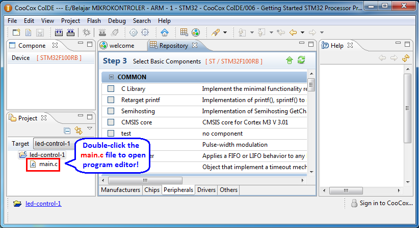 Getting Started Stm32 Mircrocontroller Programming Using Coocox Coide Robotics University