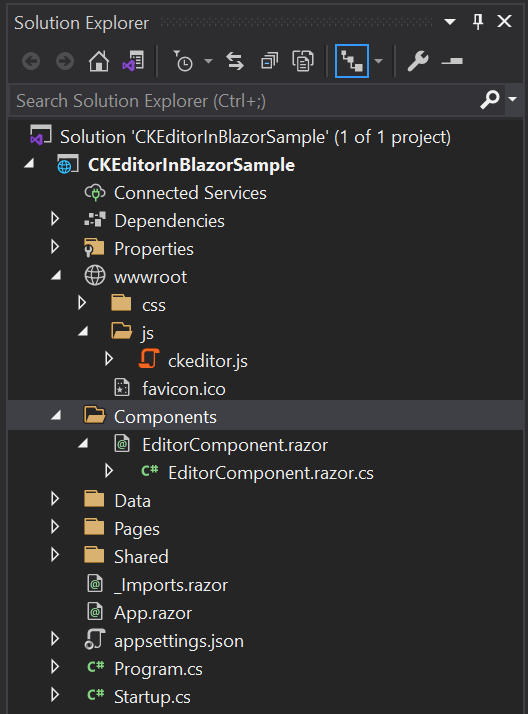 Adding CKEditor in Blazor with image upload