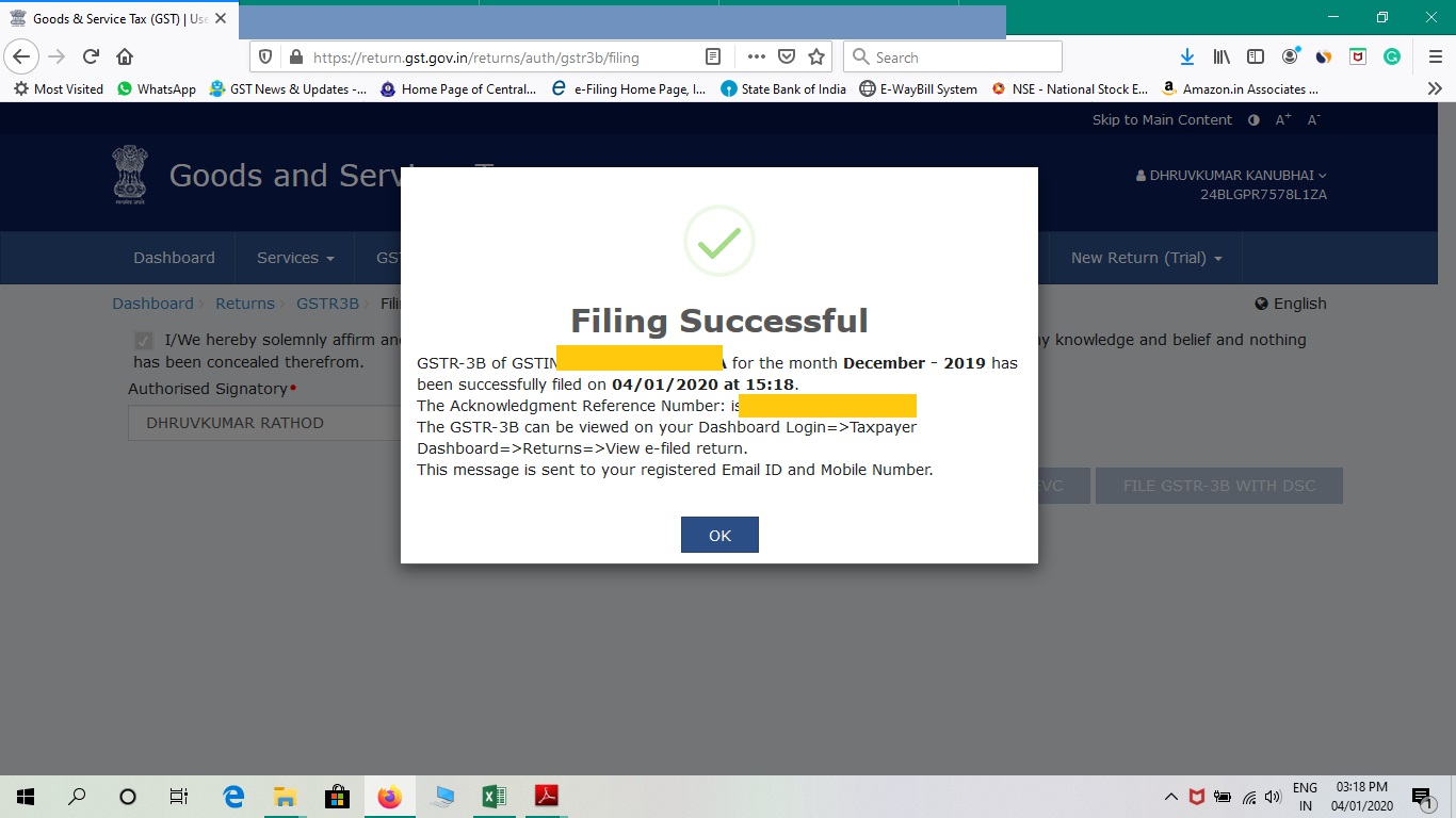 How to file GSTR 3B | File GSTR 3B online