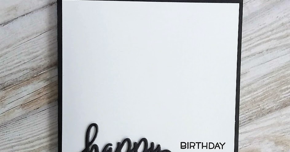 Nananas: Clean and simple birthday card