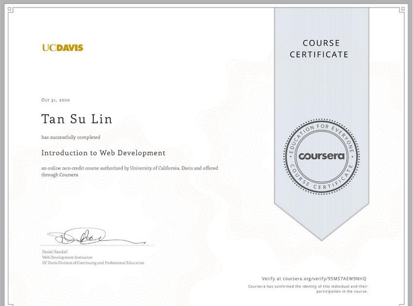 Philin's Blog: Completed a Web Development Course on Client Side Today
