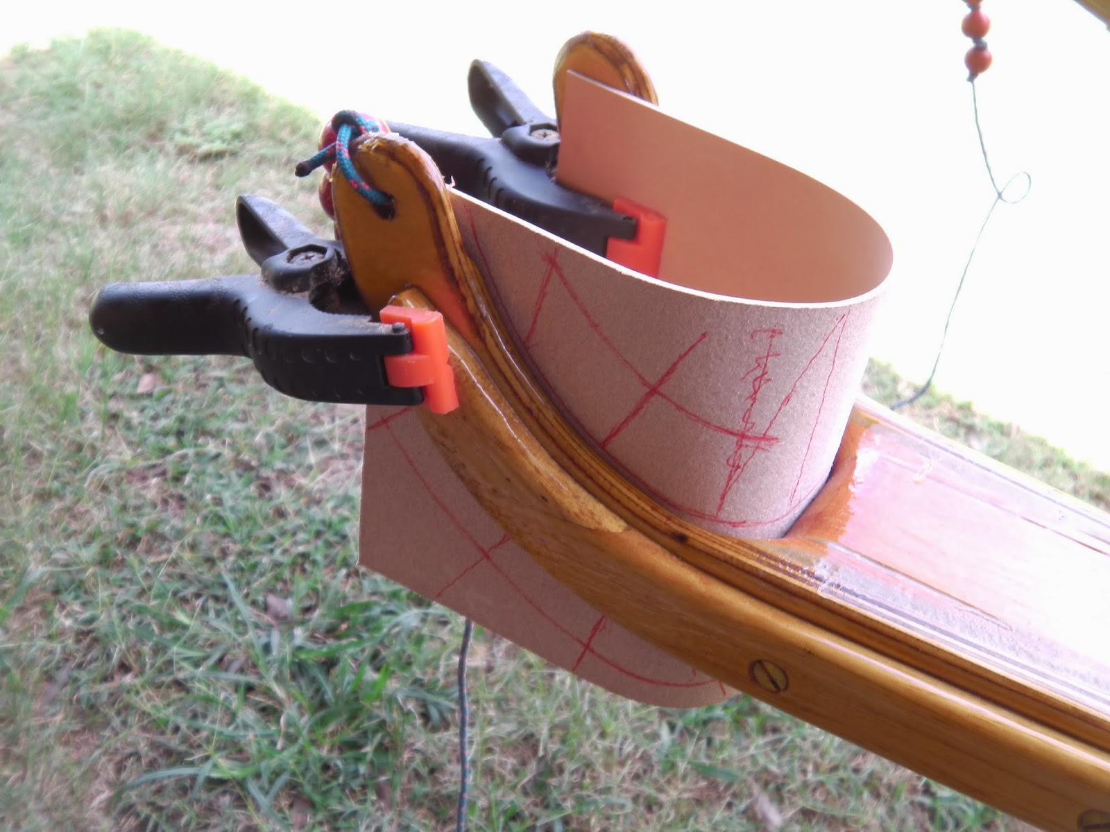 Dave's SFD Able Build: Gaff and Boom Jaws - Leatherwork