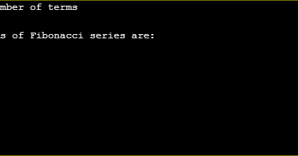 Fibonacci series in C programming