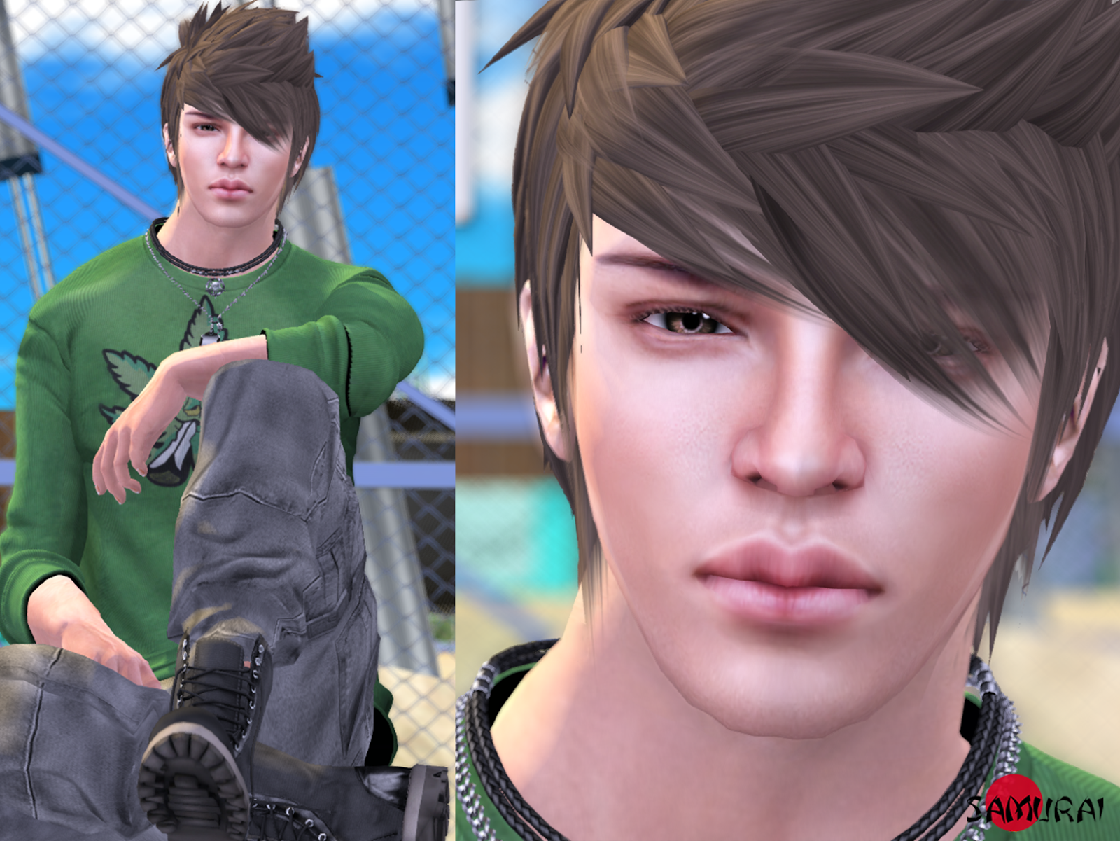New Release “ Collin" Skin and Shape From Samurai HQ ( Second Life )