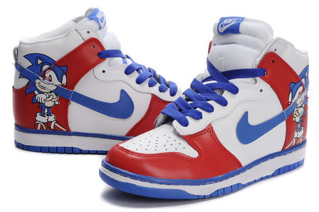 Sonic the Hedgehog Nike Dunks Custom Cartoon Shoes: Sonic the Hedgehog ...