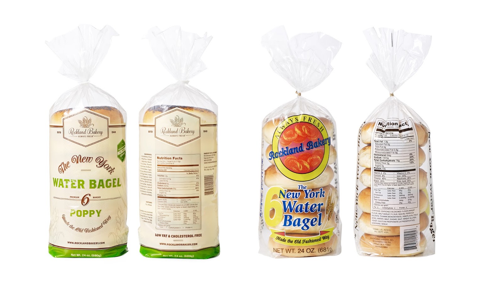 Rockland Bakery Water Bagel Packaging Redesign on Packaging of the ...