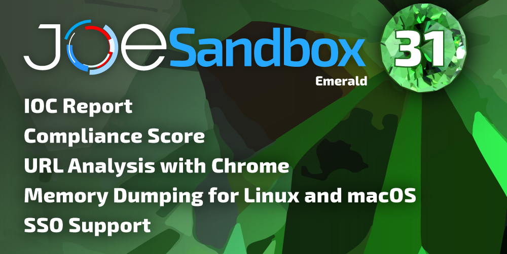 Deep Malware Analysis - Joe Sandbox v31 - Emerald