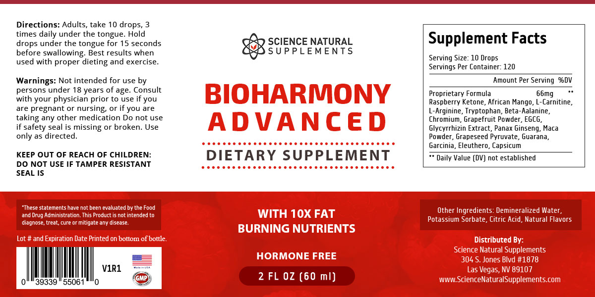 BioHarmony Advanced Reviews - Science Natural Supplements ...