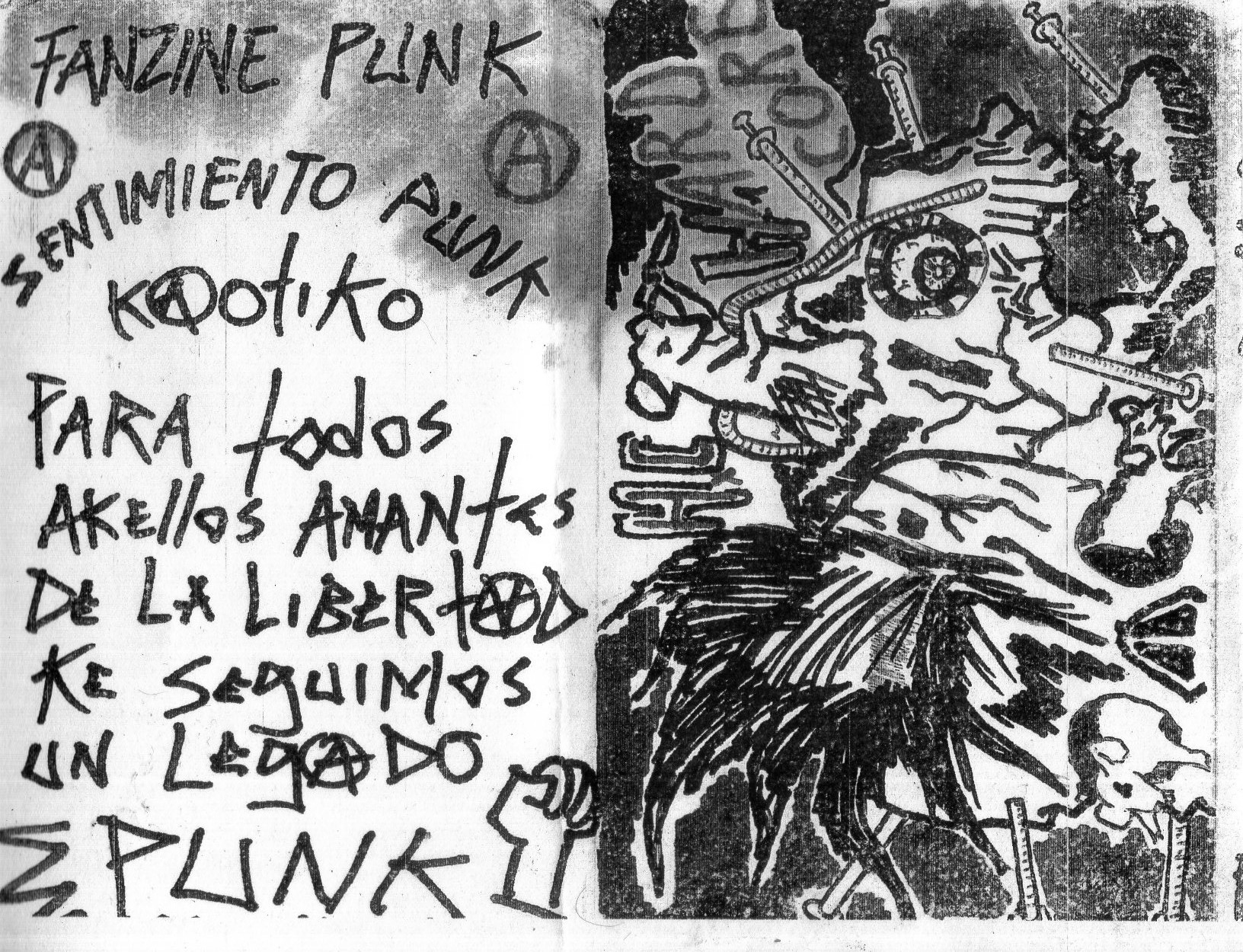Fanzine punk sentimiento punk kaotiko