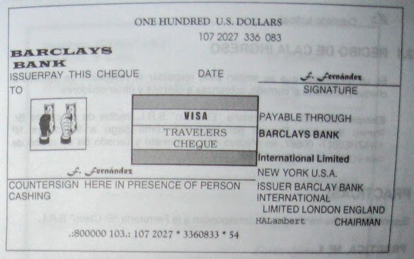 Cheque viajero (Traveller check) | FINANZAS y CONTABILIDAD