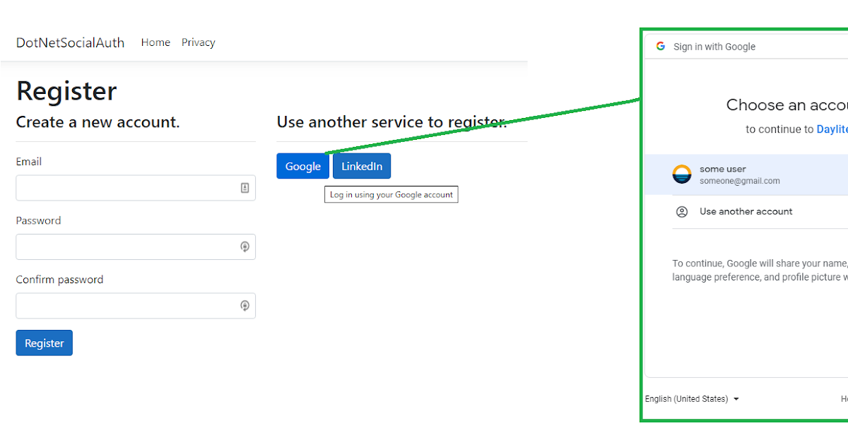 kpitsimpl: Social Authentication in ASP.NET Core MVC