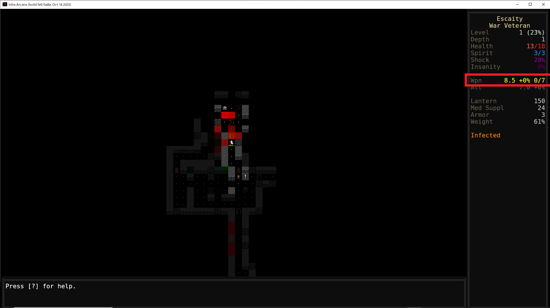[Infra Arcana] クトゥルフ神話を題材にしたホラーテイストなローグライク！