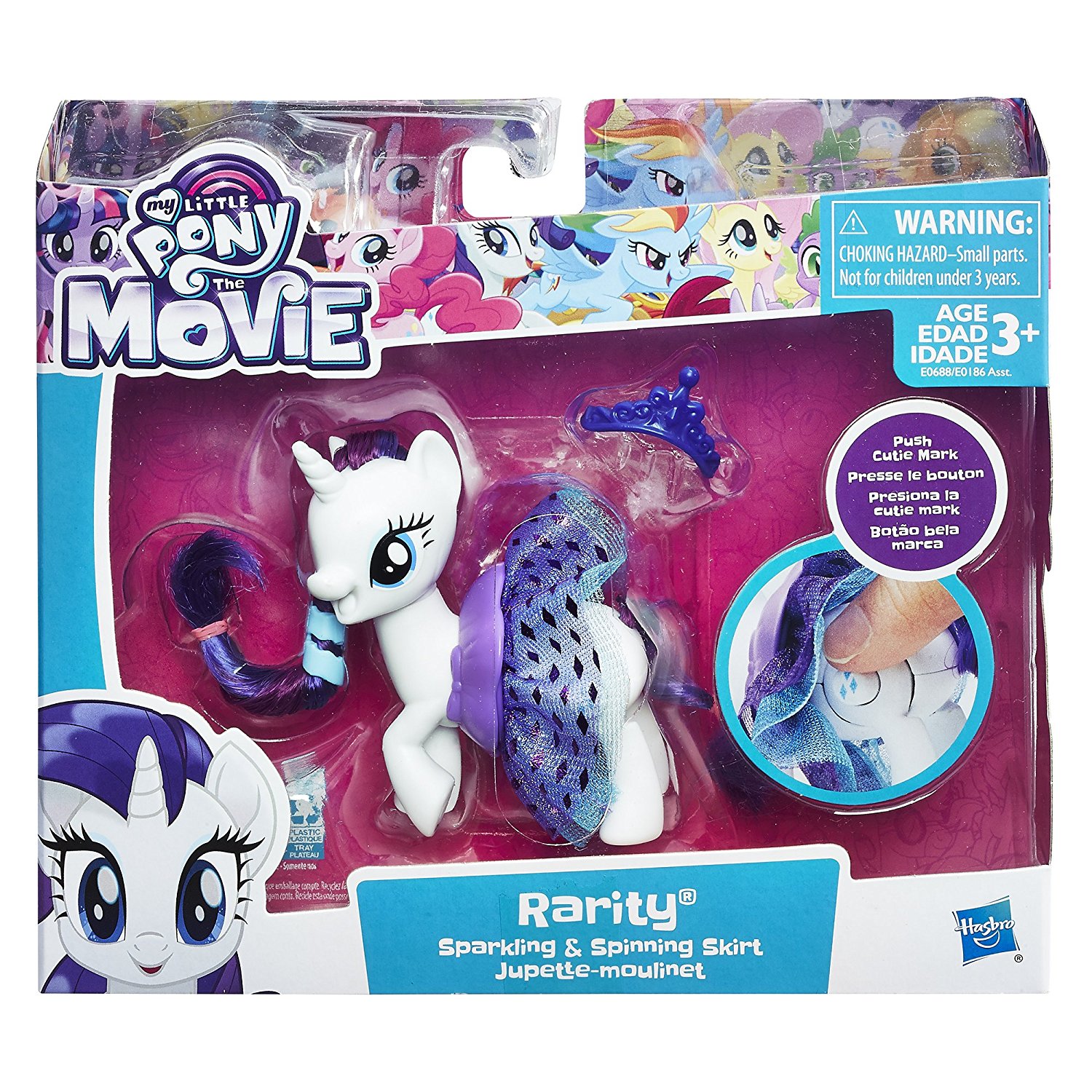 MLP My Little Pony The Movie Sparkling & Spinning Skirt G4 Brushables | MLP Merch