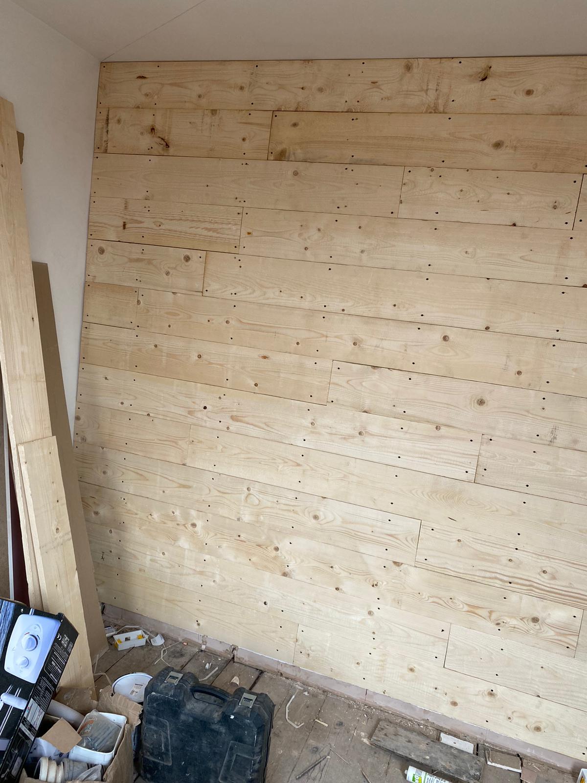 Constructing Wood Feature Walls