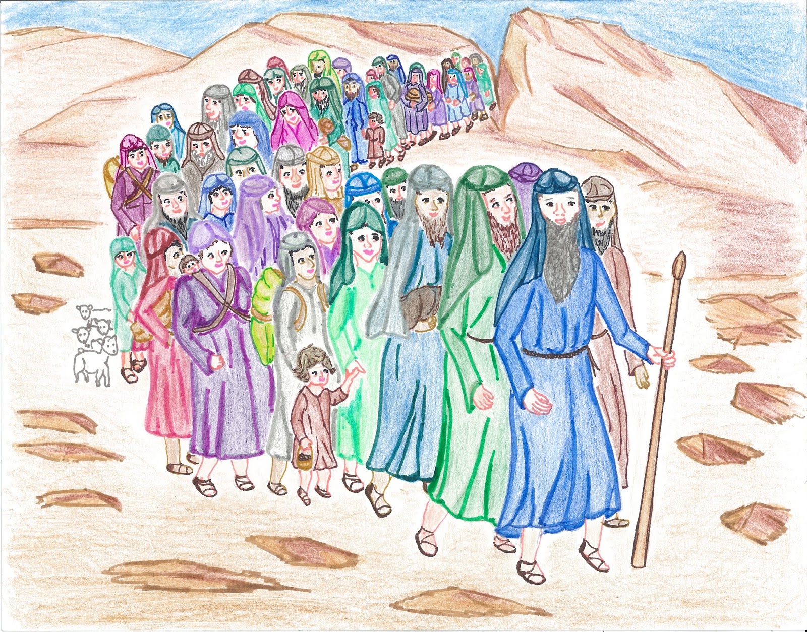 Free Bible School Materials: God's Sheep Visuals: Going Astray (Moses ...