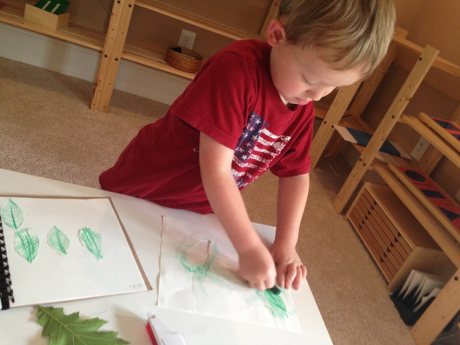 4 Little Bugs: Leaf Rubbings & Repeating Works