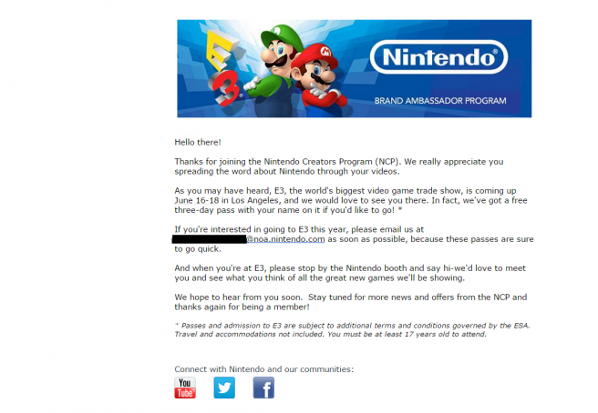 Membros do Nintendo Creators Program estão recebendo convites da ...